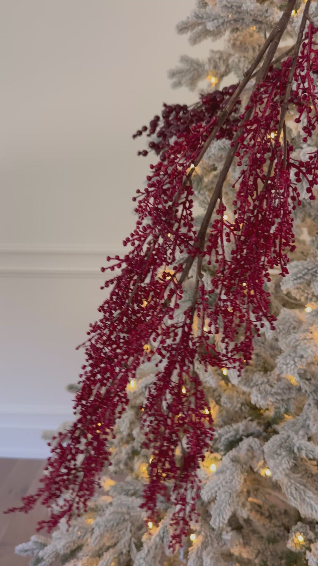 38” Red Mini Berry Branch – Oh La La Decor